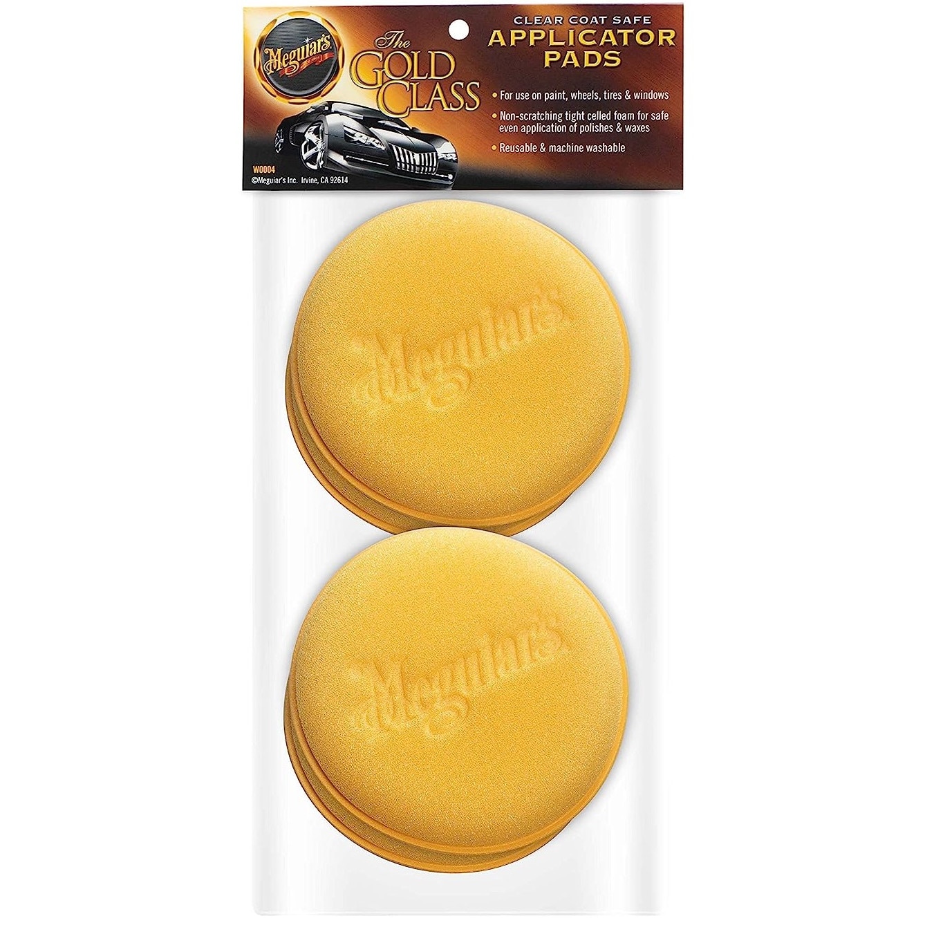 Set 4 aplicatoare pentru ceara si sealant MEGUIARS Soft Foam Applicator Pad, 101 mm - eMAG.ro