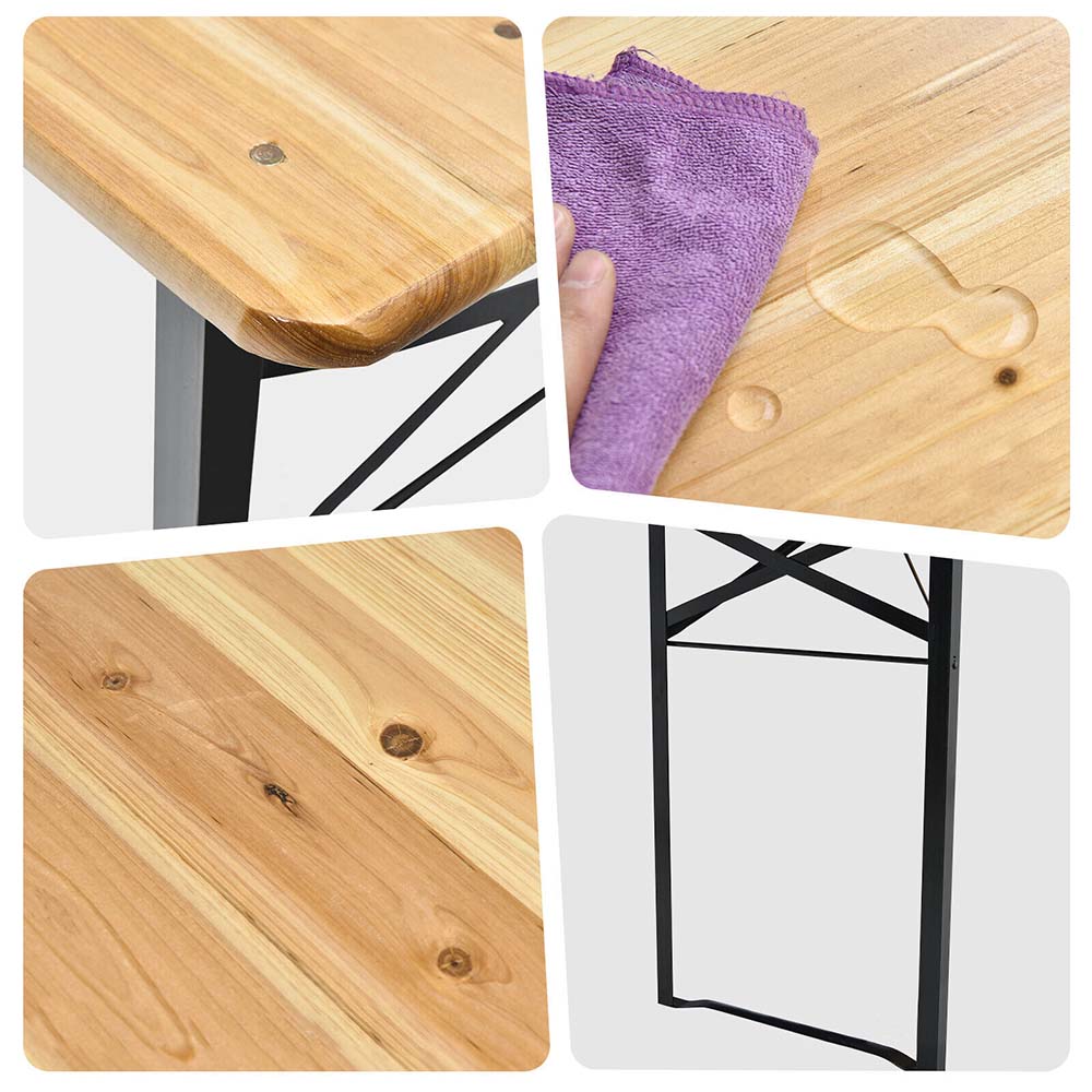 Set berarie din lemn din 3 piese, Timeless Tools, din material durabil ...