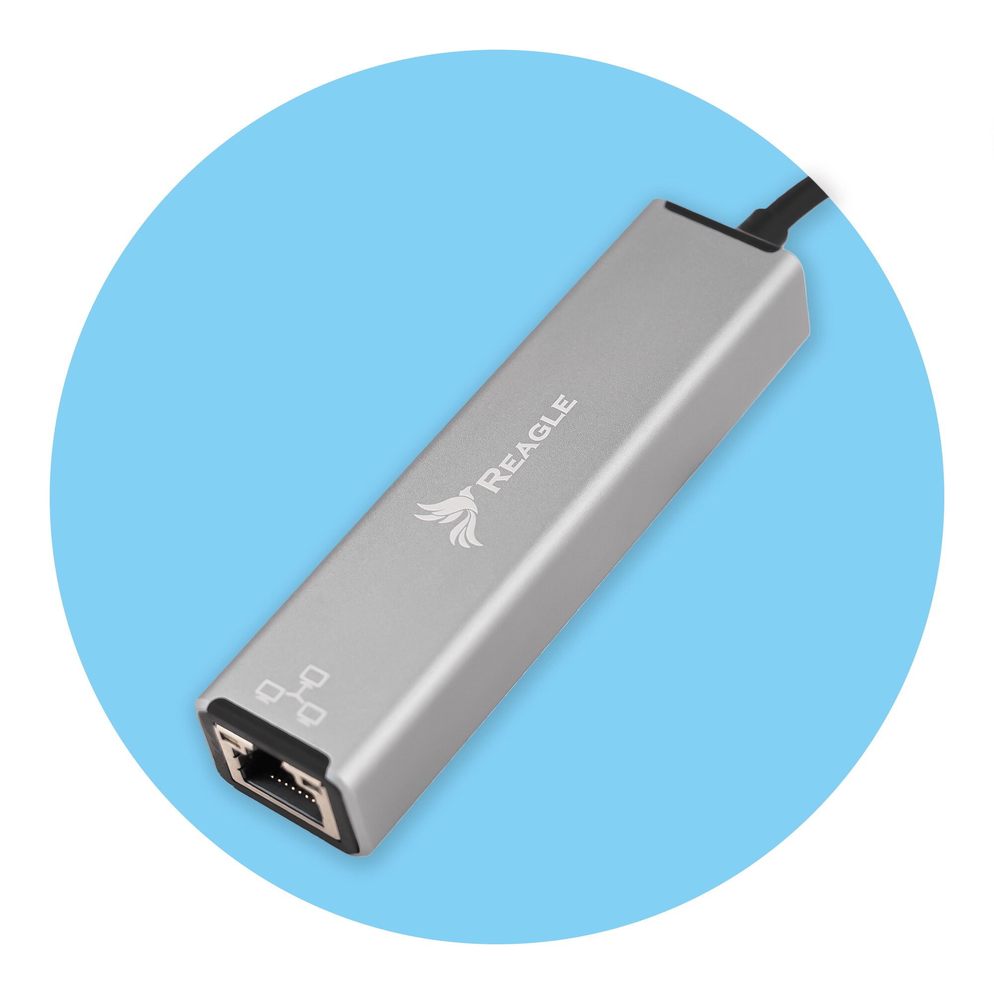 Адаптер USB C 2in1 USB A Хъб и мрежова карта USB към RJ45 + 3 x USB ...