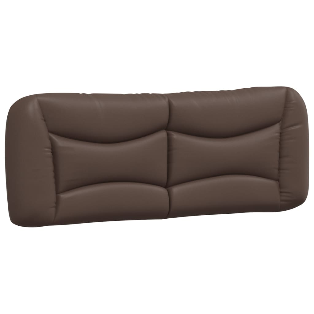 Perna pentru tablie pat vidaXL, maro, 140 cm, piele artificiala, 3.4 Kg ...