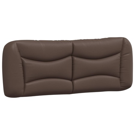 Perna pentru tablie pat vidaXL, maro, 140 cm, piele artificiala, 3.4 Kg ...
