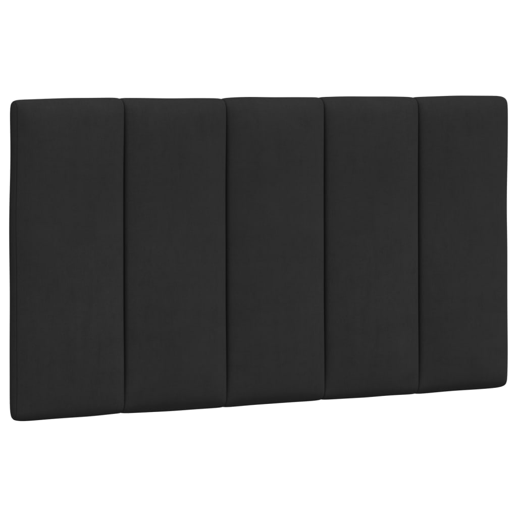 Perna tablie de pat vidaXL, negru, 90 cm, catifea, 0.7 Kg - eMAG.ro