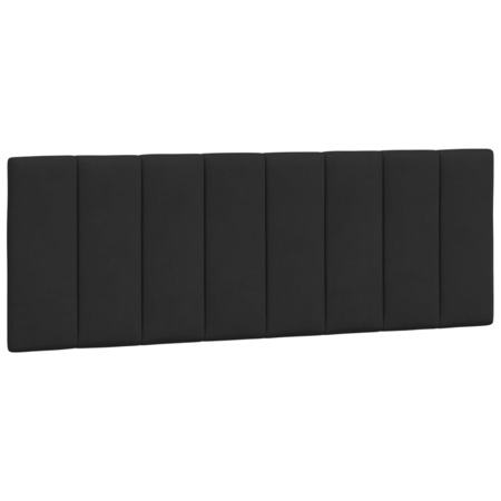 Perna tablie de pat vidaXL, negru, 140 cm, catifea, 1 Kg - eMAG.ro