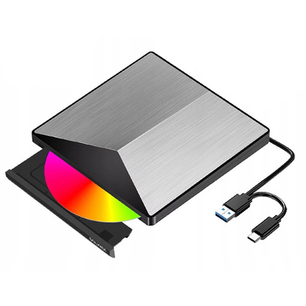 Unitate optica externa Zenwire 2in1 USB 3.0 si USB-C 3.1 DVD CD-RW ...