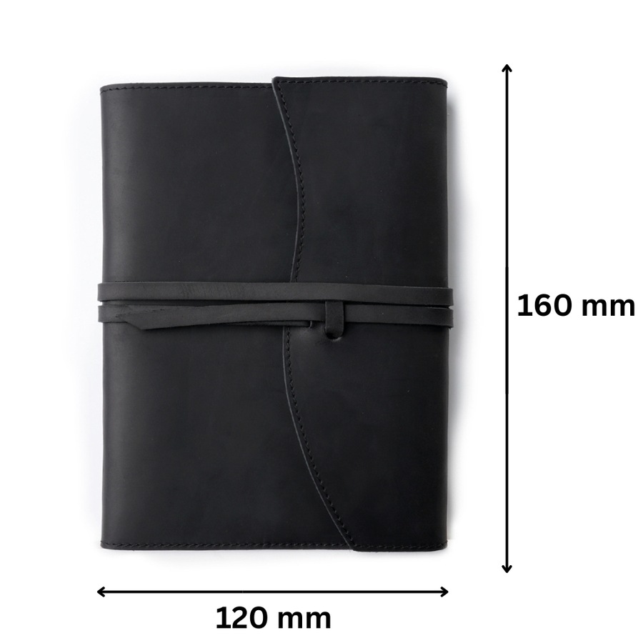 Protectie pentru carte, din piele de vaca, coperta model retro, format ...