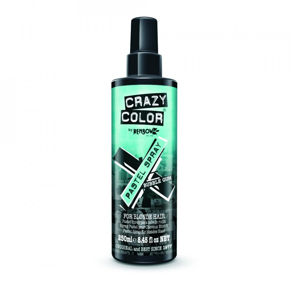 Spray colorant pentru par Bubble Gum Pastel 250 ml, Crazy Color - eMAG.ro