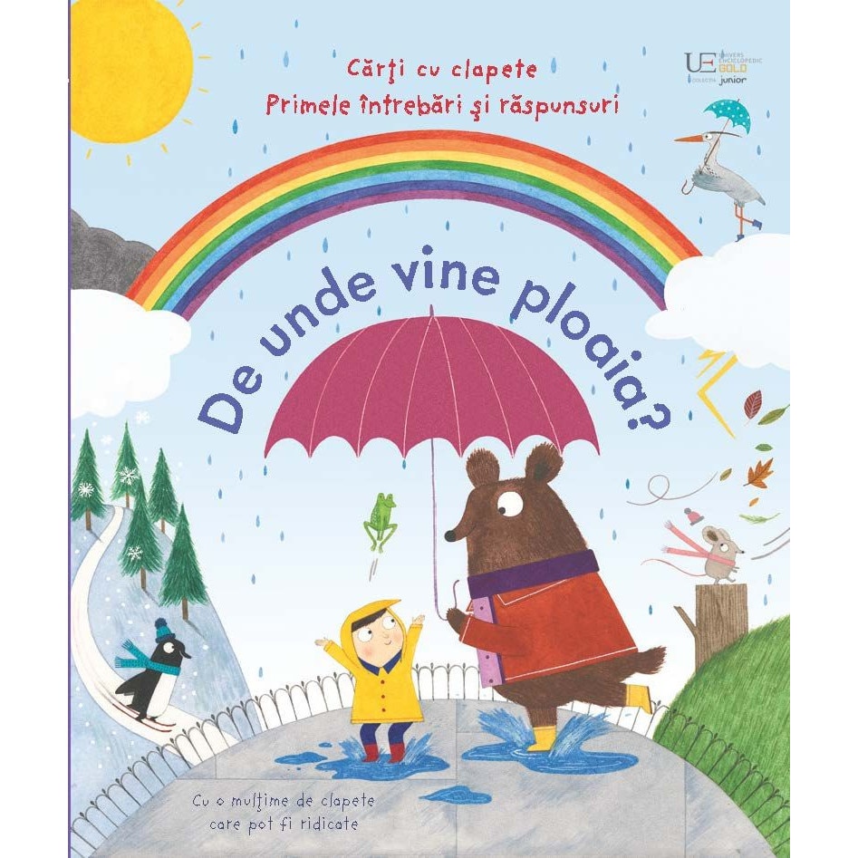 De unde vine ploaia? Carte cu clapete, Usborne Books - eMAG.ro
