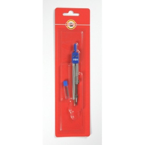 Set 2 x Compas metalic colorat si rezerva creion - eMAG.ro