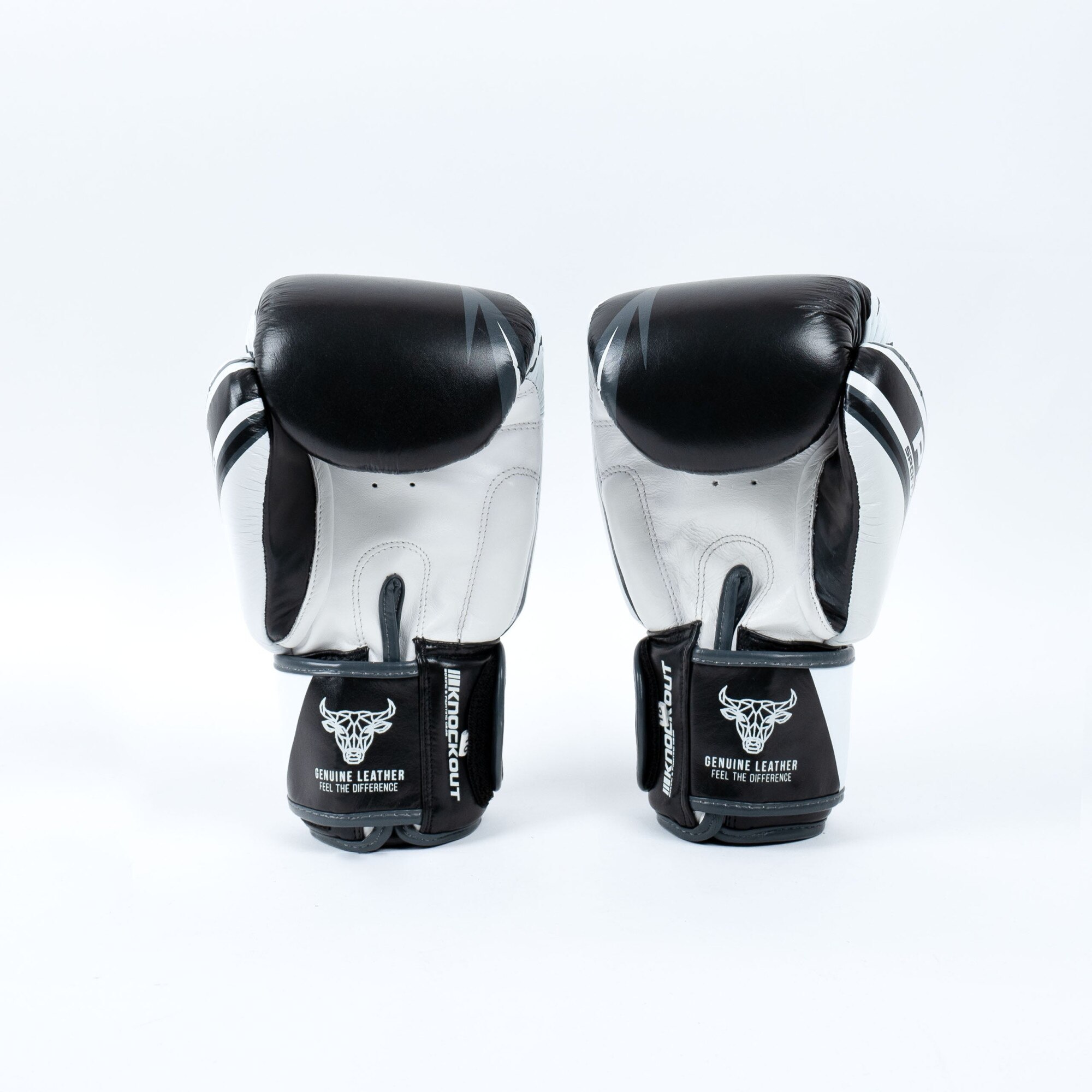 Manusi Box Knockout Pro Sparring 2.0 14OZ / Negru/Alb - eMAG.ro