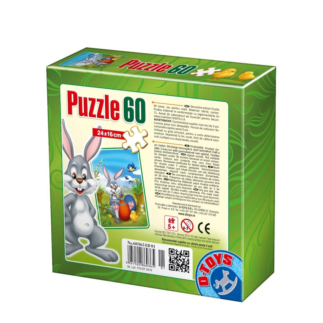 Puzzle de Paste, 60 piese - eMAG.ro