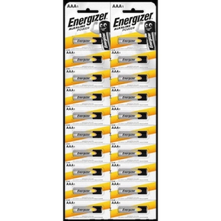 Baterii Energizer Alkaline Power AAA, 20 Buc - eMAG.ro