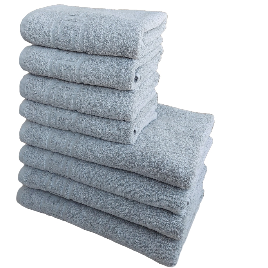 Set Prosoape Pufoase Hoteliere, 8 Piese, Model Greek, 100% Bumbac ...