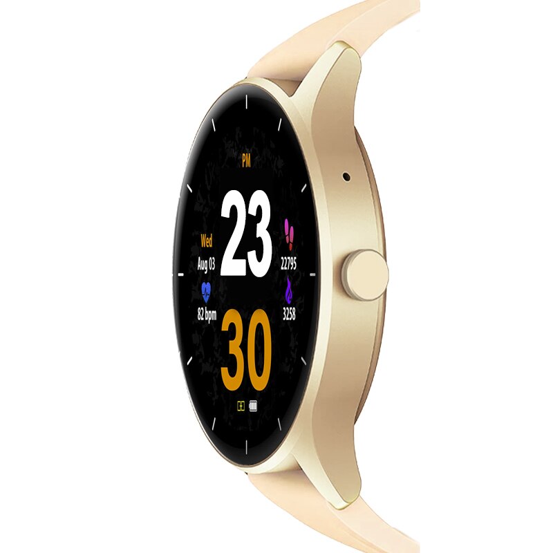 Ceas Smartwatch BEYOND Watch Moon 2 Series, Silicon Auriu - eMAG.ro