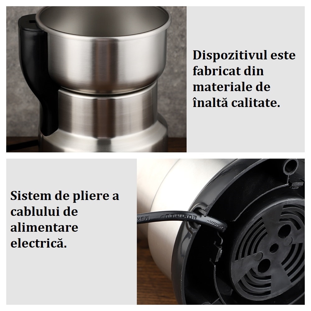 Rasnita Electrica Pentru Macinat, Universala, Putere de 400 W, 35000RPM ...