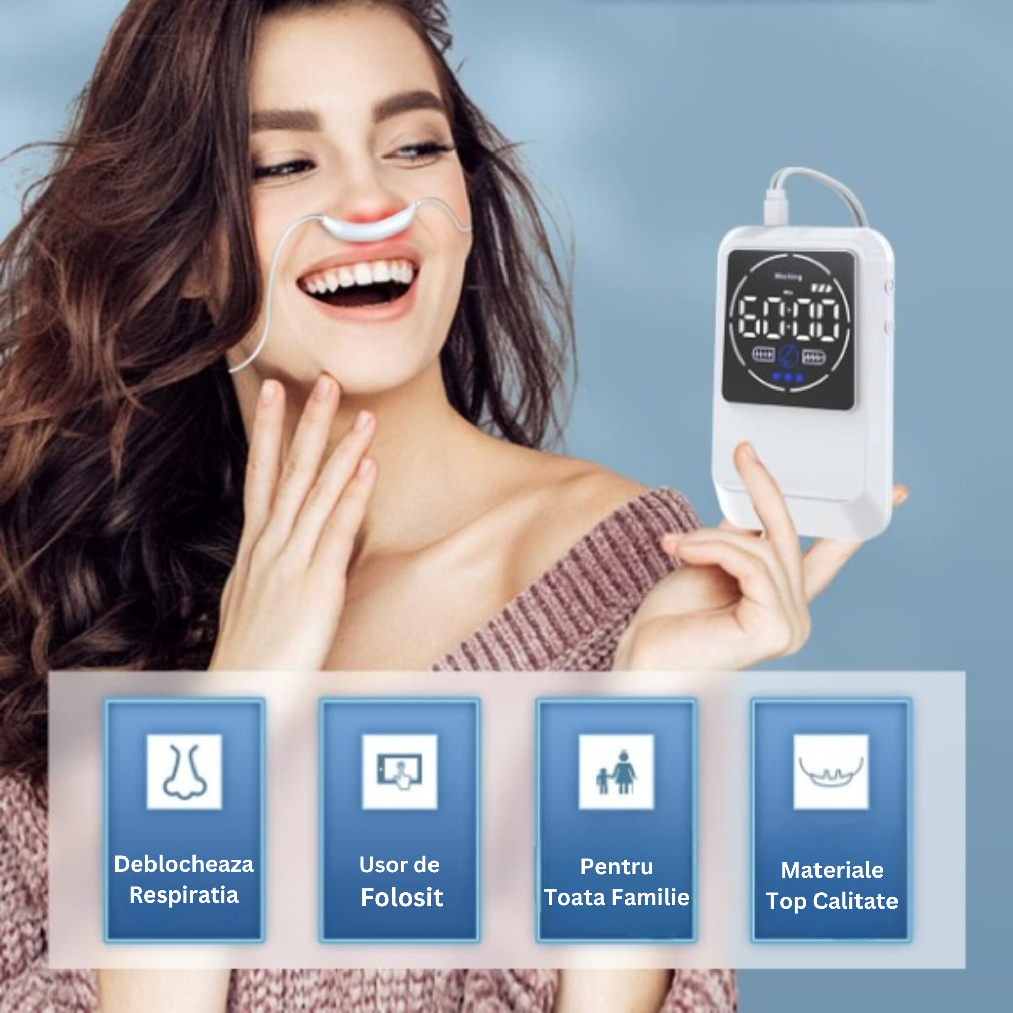 Aparat pentru Rinita Alergica, Terapie Nazala Laser cu Lumina Rosie si ...