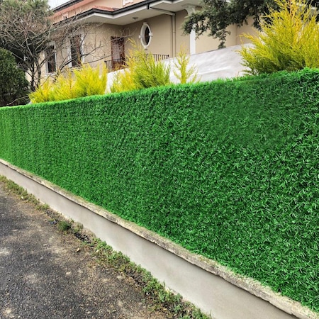 Paravan imitatie gard viu artificial, dimensiune 1.2m x 10m - eMAG.ro