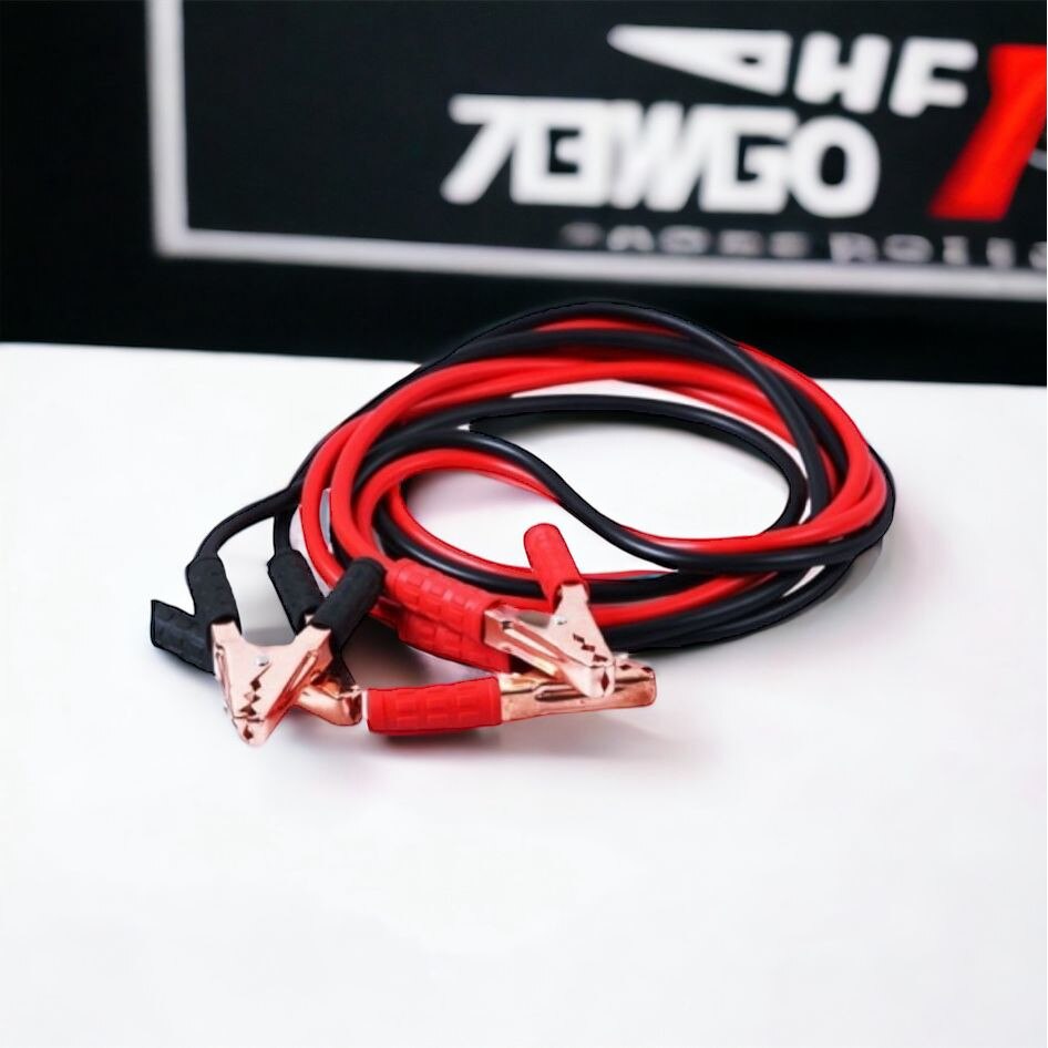 Set 2 cabluri auto de pornire cu cleste, 100A, lungime 2.50 m, culoare ...