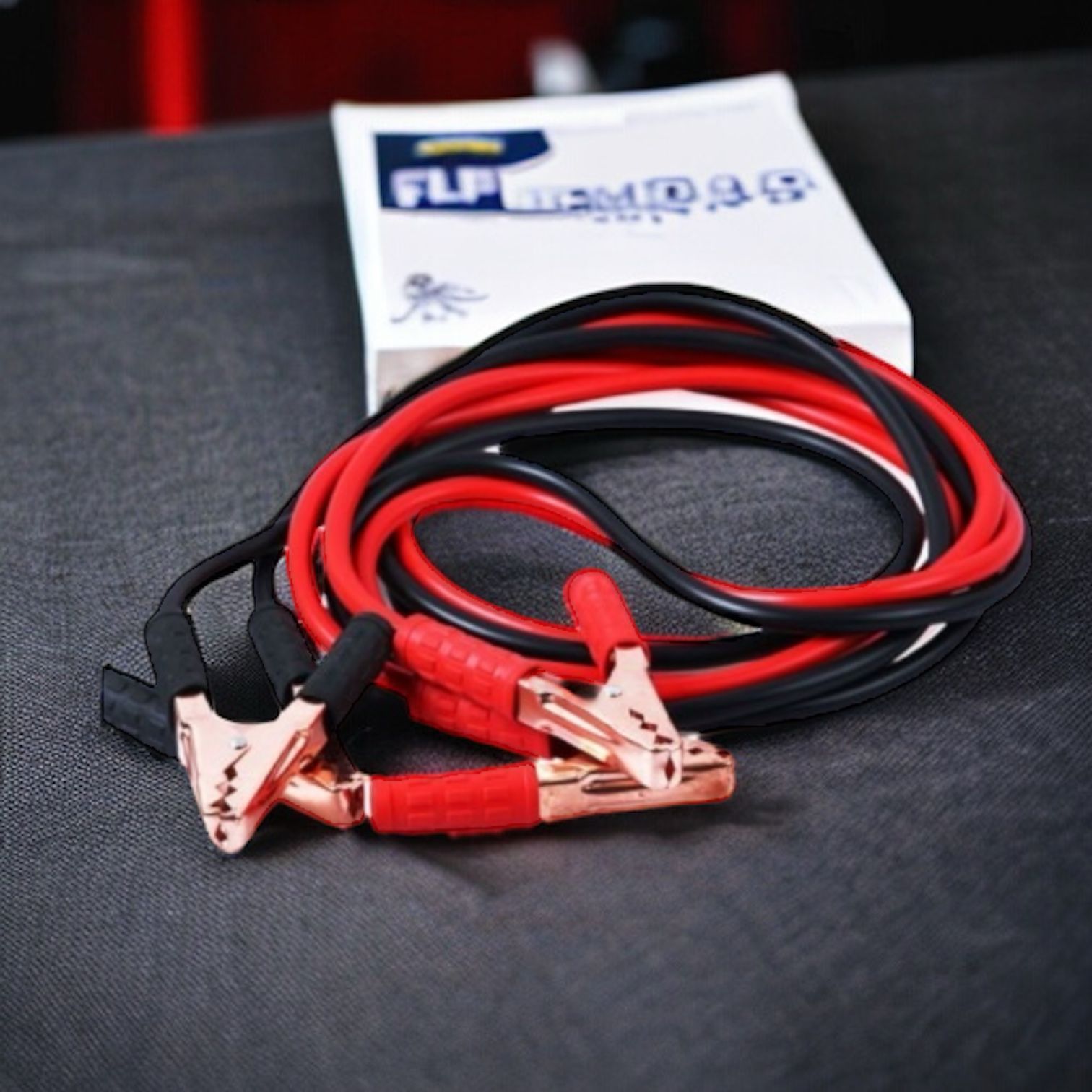 Set 2 cabluri auto de pornire cu cleste, 100A, lungime 2.50 m, culoare ...