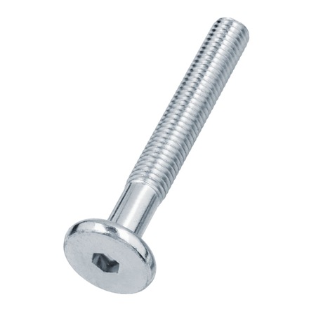 Surub cu cap plat, M6x100, Locas hexagonal, Otel zincat, 20 bucati ...