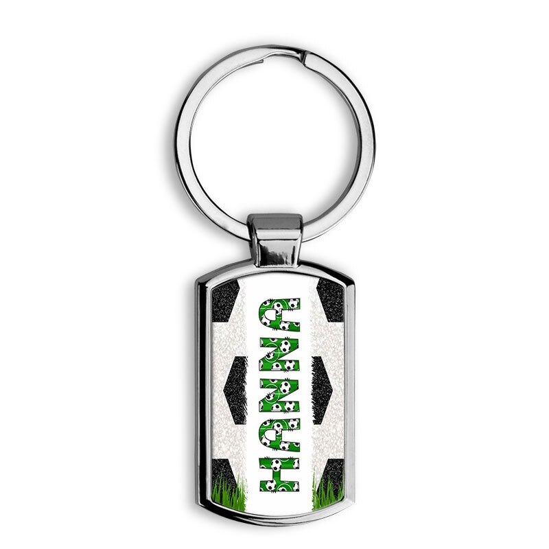 Breloc metal elegant alb fotbal Hanna - eMAG.ro