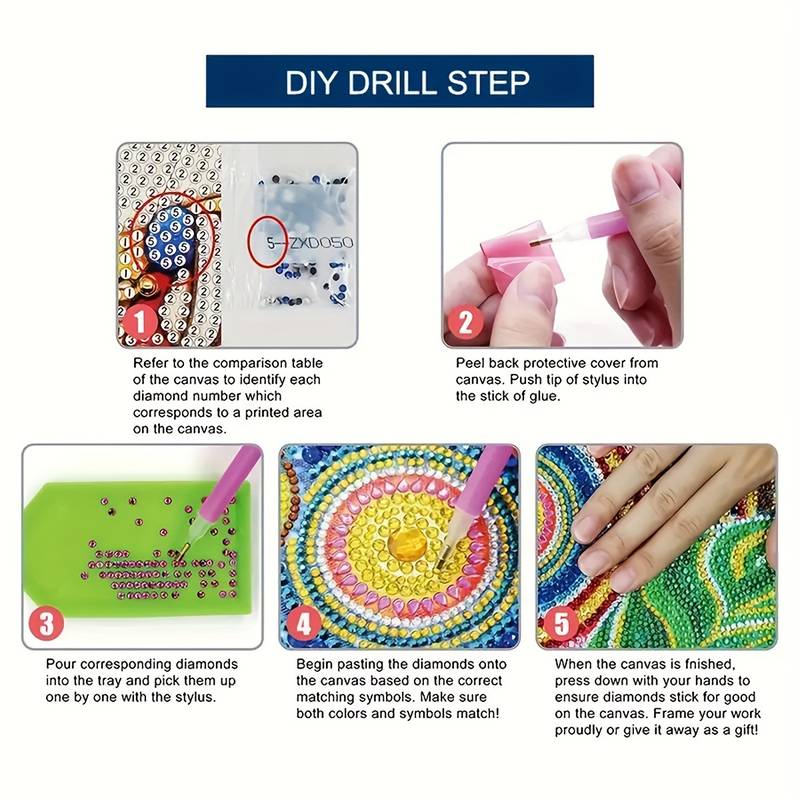 Творчески 5d Diy комплект за рисуване с диаманти модел Котка 30x30 см