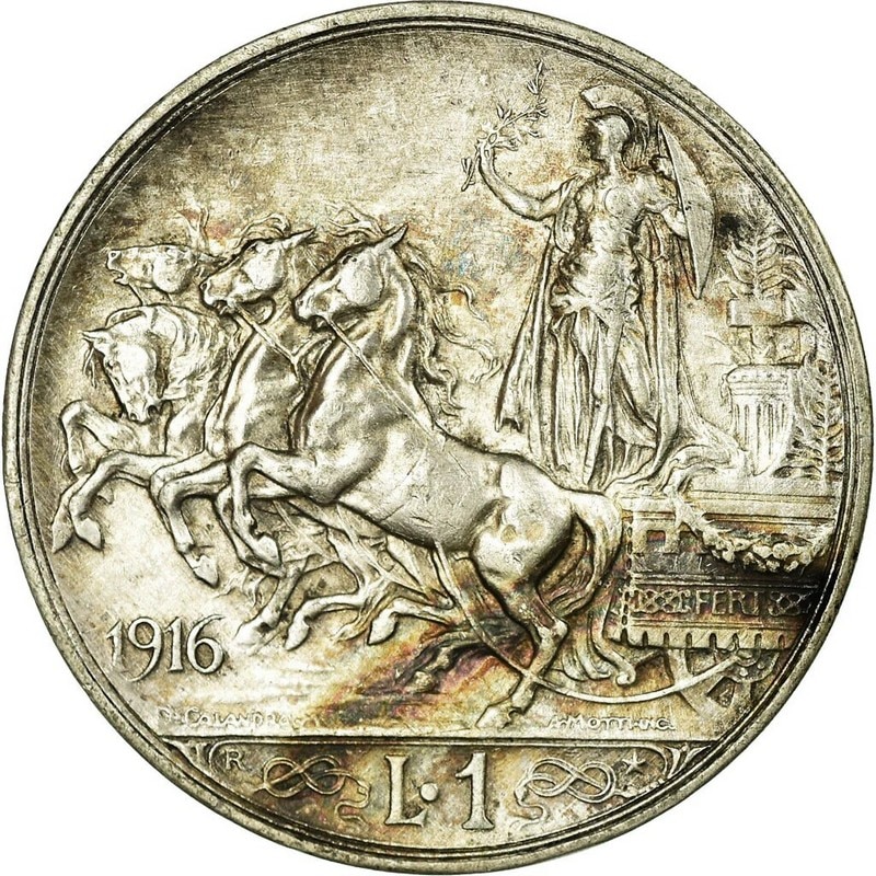 Moneda istorica din Argint 1 lira Vittorio Emanuele III - eMAG.ro