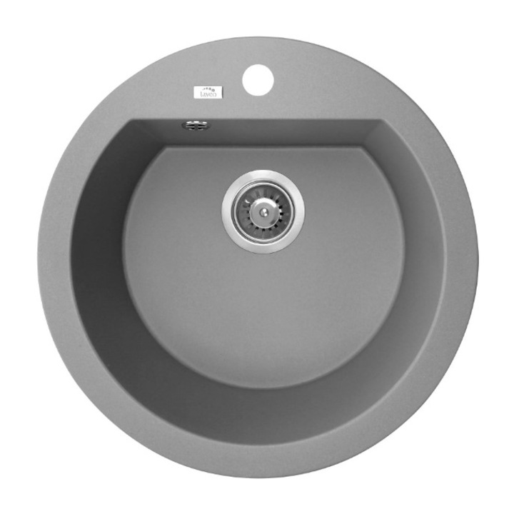 Chiuveta bucatarie din compozit, D 51 cm, adancime cuva 19 cm ...