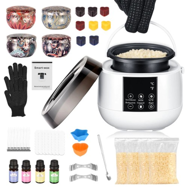 Kit topitor electric, Ecran digital, Fitiluri de lumanare, Pentru ceara ...