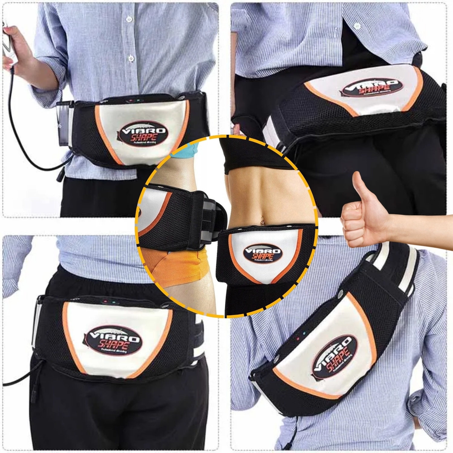 Centura abdominala de masaj GALAXIA®, slabire si modelare VIBRO SHAPE ...