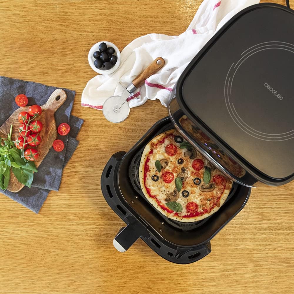 Friteuza cu aer cald Cecotec Advance Precision, 1700W, 5.5L, 8 programe ...