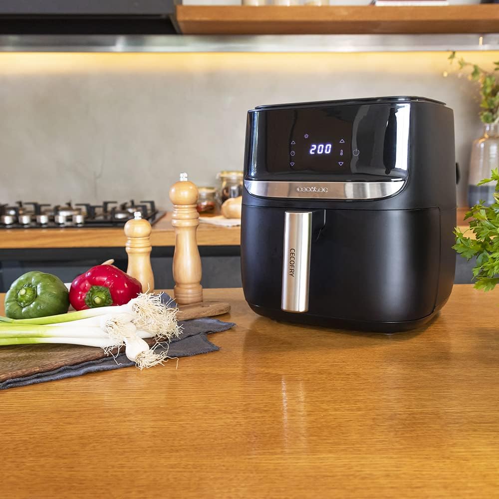 Friteuza cu aer cald Cecotec Advance Precision, 1700W, 5.5L, 8 programe ...