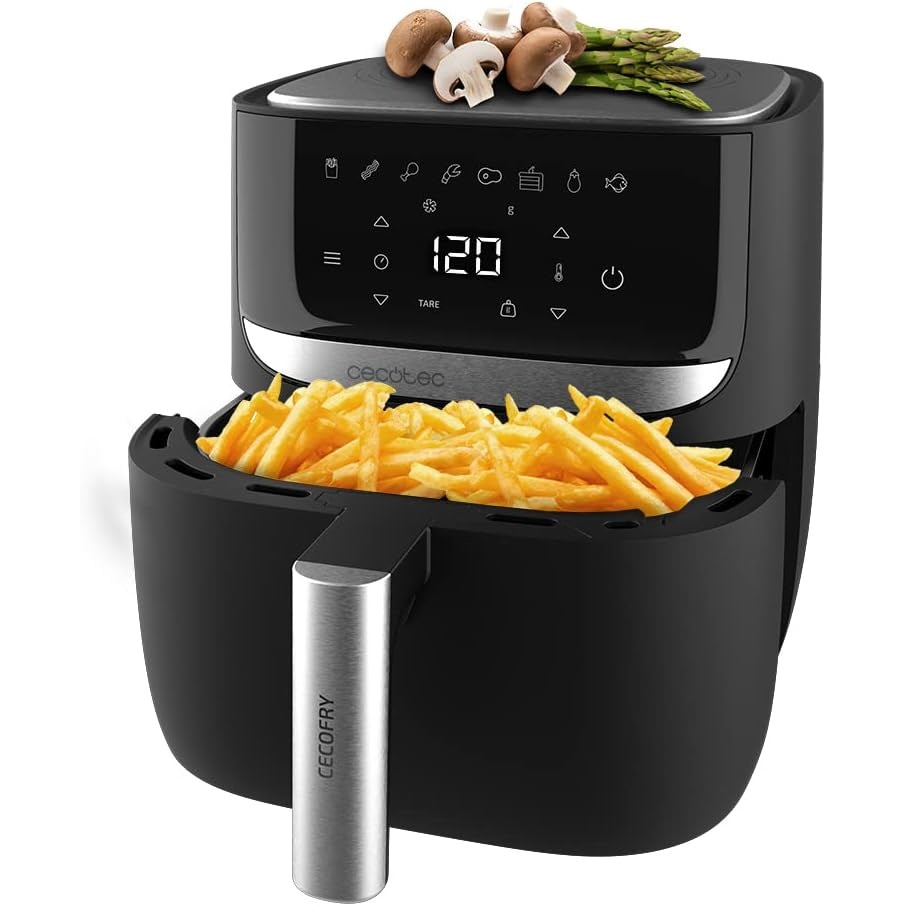 Friteuza cu aer cald Cecotec Advance Precision, 1700W, 5.5L, 8 programe ...