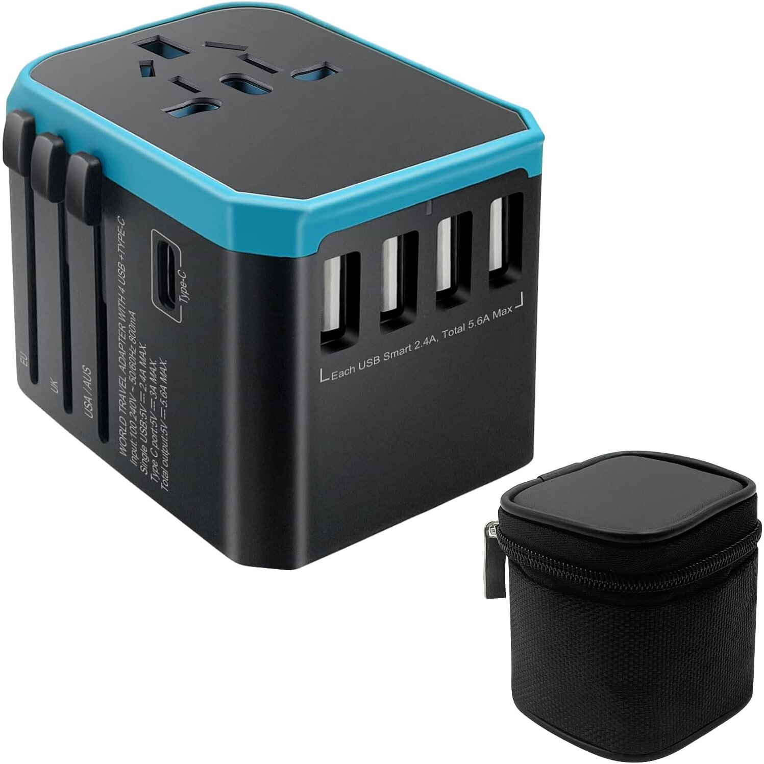 Adaptor incarcator universal priza de calatorie, MOSMAOO®, 2000 W ...