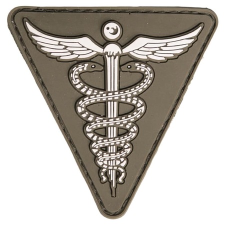 Patch pentru haine, MIL-TEC, PVC, 3D, Verde/Alb - eMAG.ro
