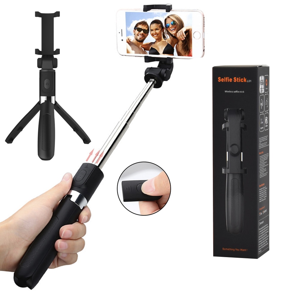 Selfie Stick Techsuit L01 Extensibil Trepied Telecomanda Cu