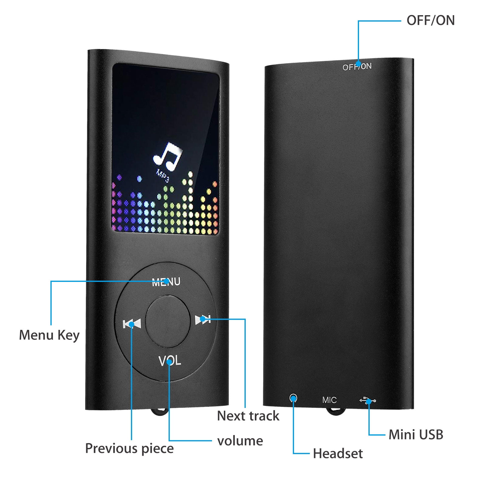 Quad player MP4 plug-in, Negru - eMAG.ro