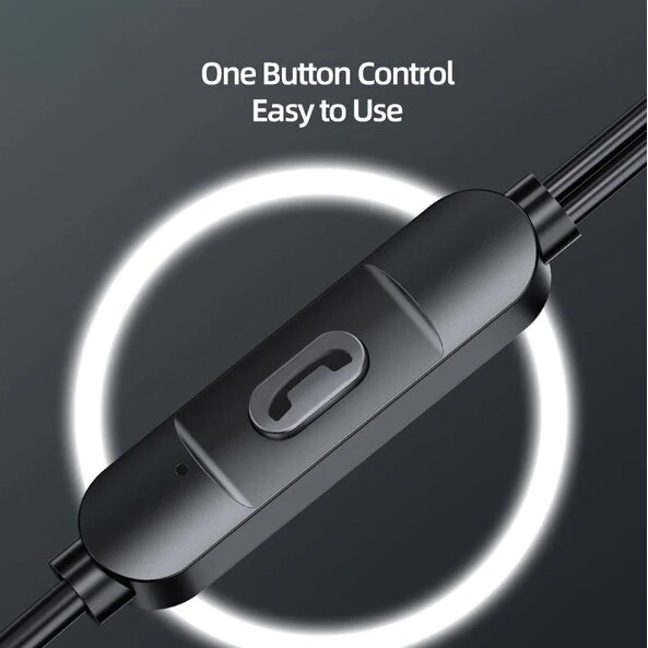 Casti audio cu fir, cu conector Jack 3.5mm, cu microfon, butoane ...