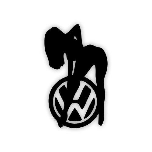 Sticker Auto Sexy Vw Girl 12 15 Cm Negru Emag Ro