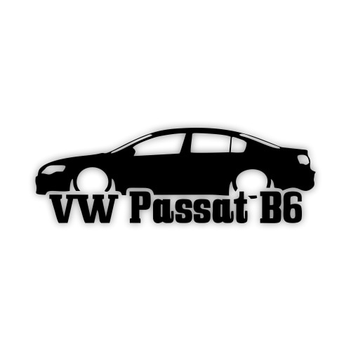 Sticker Auto Vw Passat B6 - 15 CM - Alb - eMAG.ro
