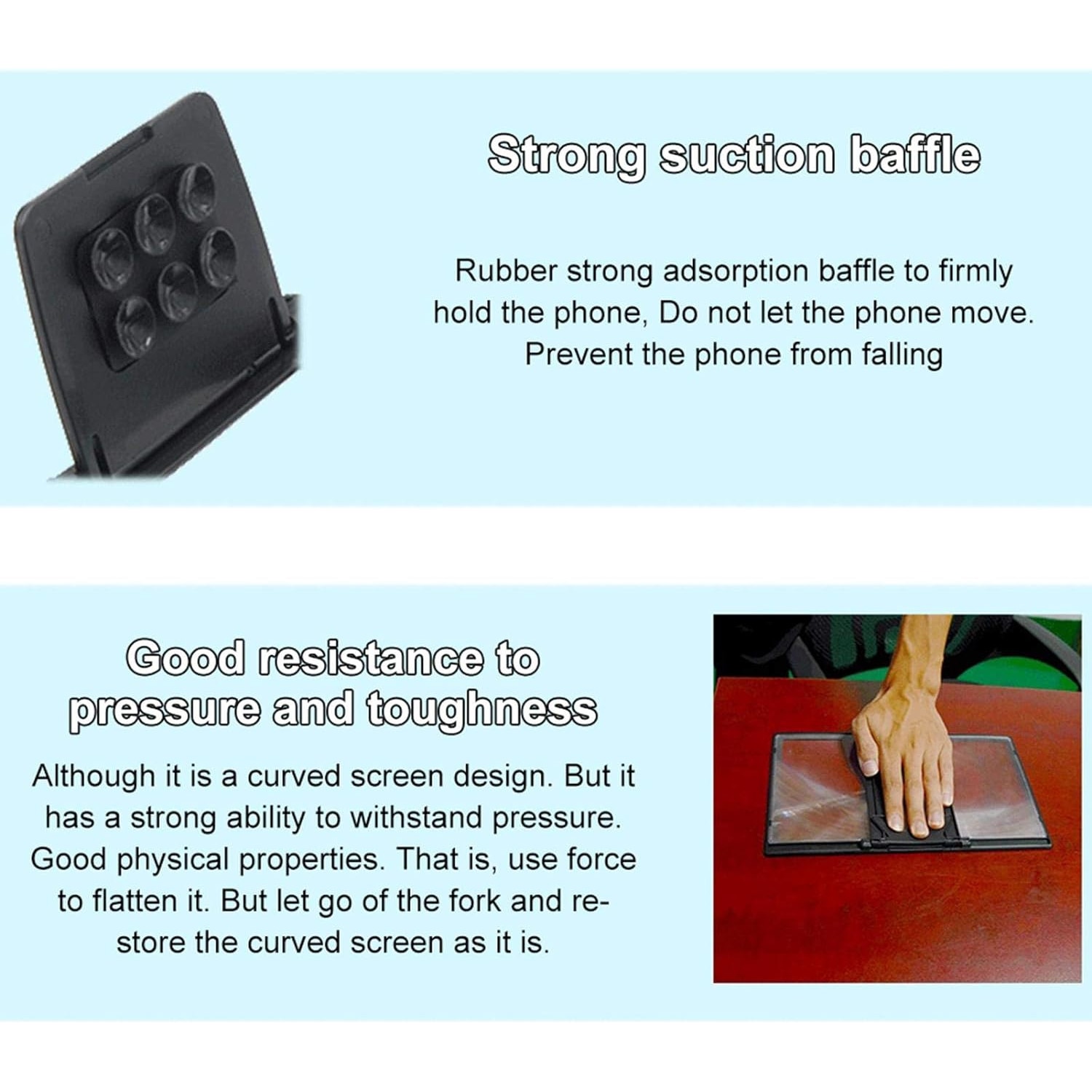 Lupa Ecran Telefon, SIHOiSi, Ecran Curbat 12 inch, 25x16cm, Gri - eMAG.ro