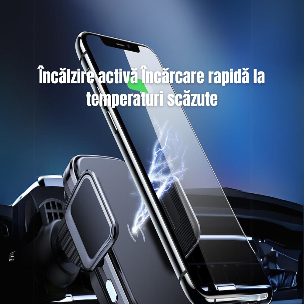 Incarcator Auto, Wireless, 15W, Negru - eMAG.ro