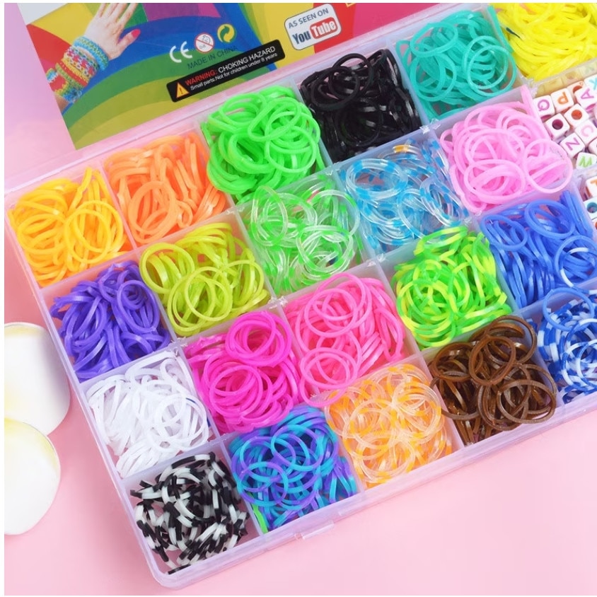 Set elastice pentru bratari, EVA, 3 ani+, Multicolor - eMAG.ro