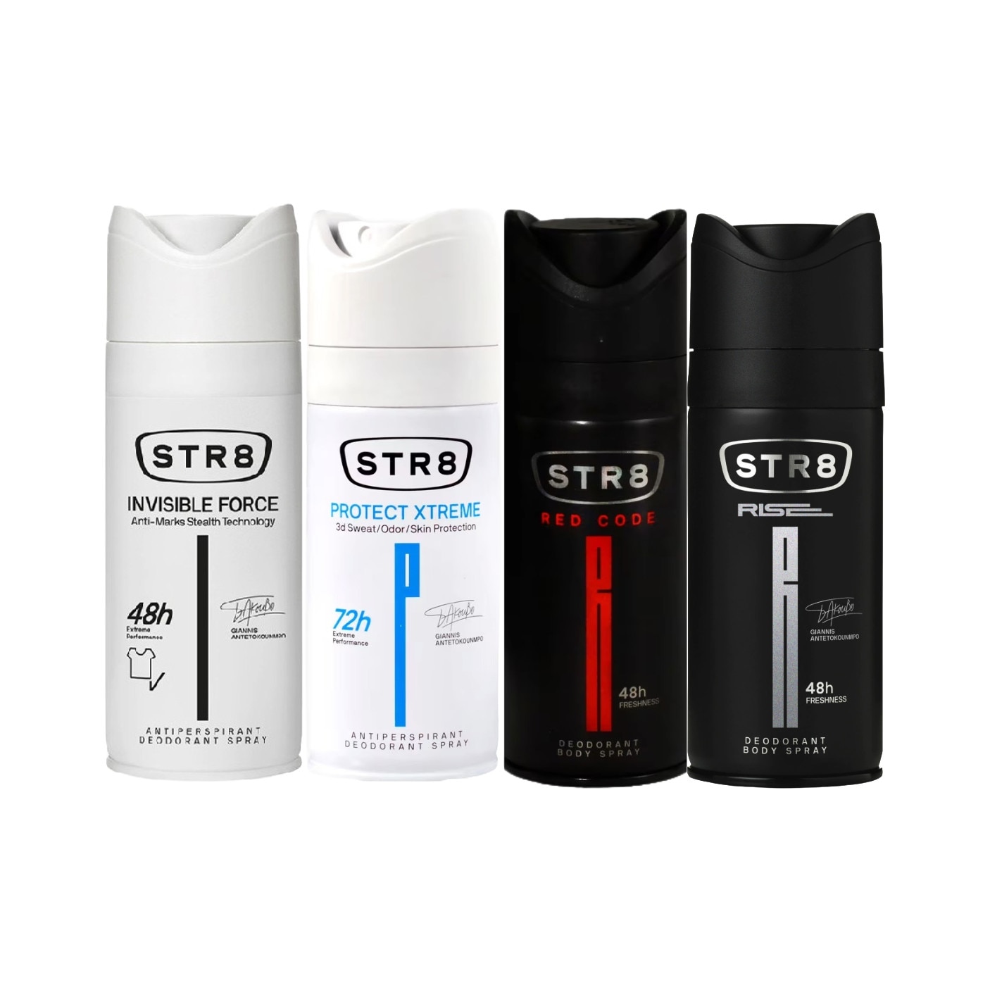 Set 4 X Deodorante Spray Anti-Perspirant STR8 Variety 150ml, 1x Protect ...
