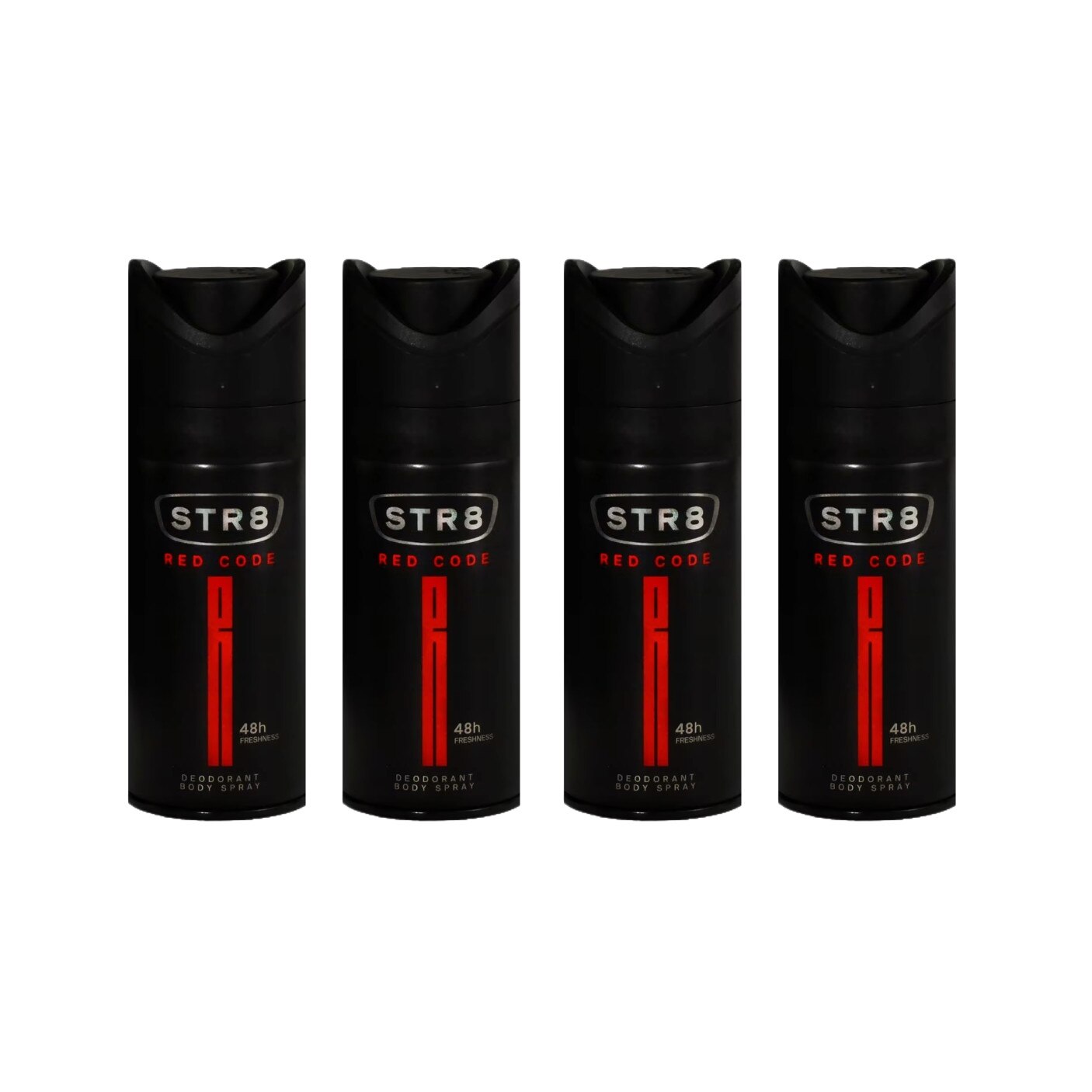 Set 4 X Deodorante Spray Anti-Perspirant STR8 Red Code 150ml, Refreshing Fragrance, Long Lasting ...