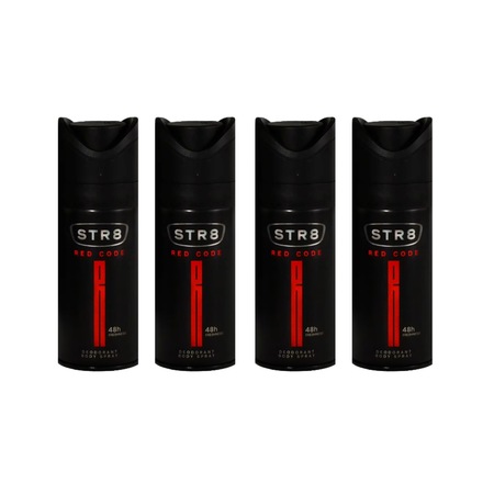 Set 4 X Deodorante Spray Anti-Perspirant STR8 Red Code 150ml ...