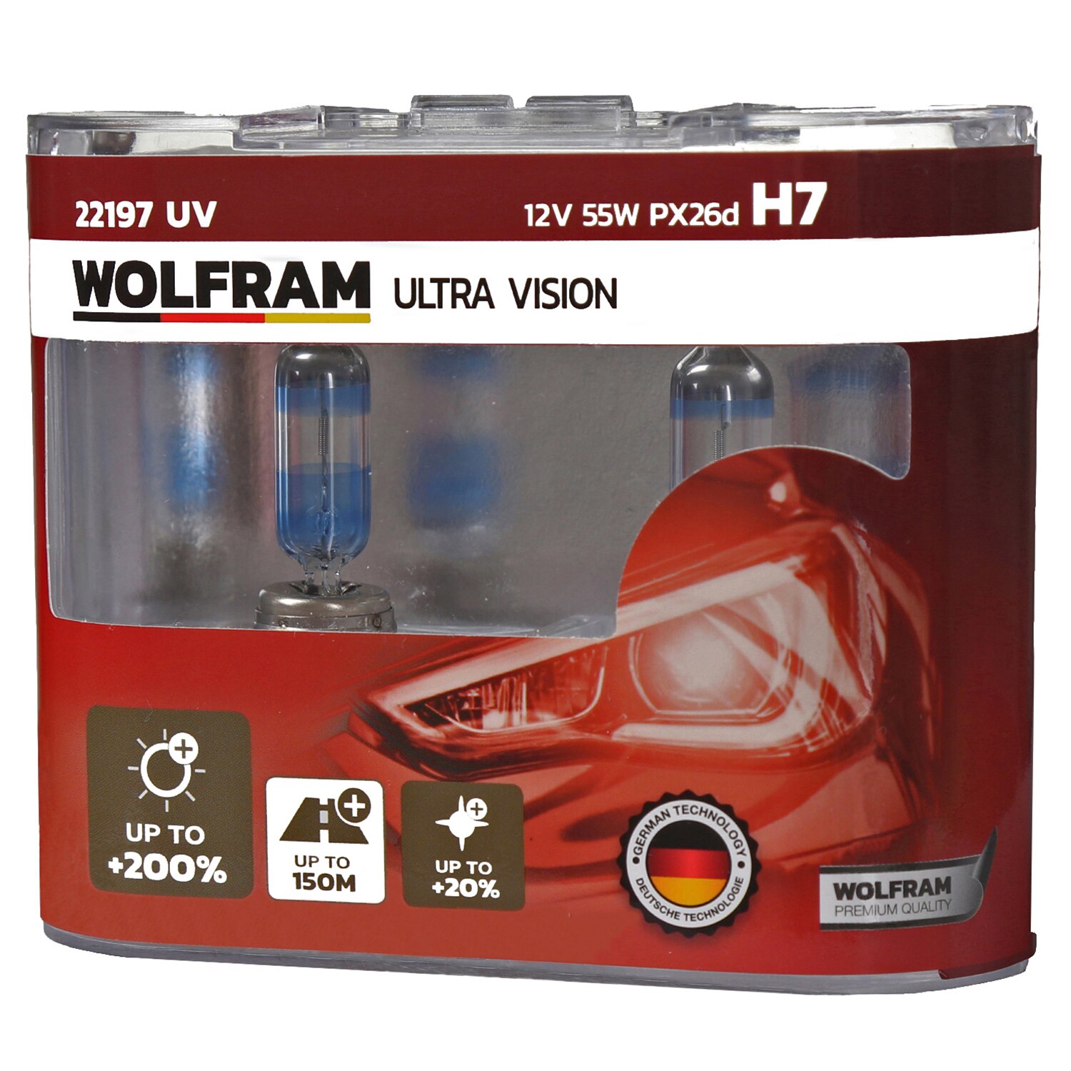 Set 2 becuri Halogen H7 200 Ultra Vision Wolfram - eMAG.ro