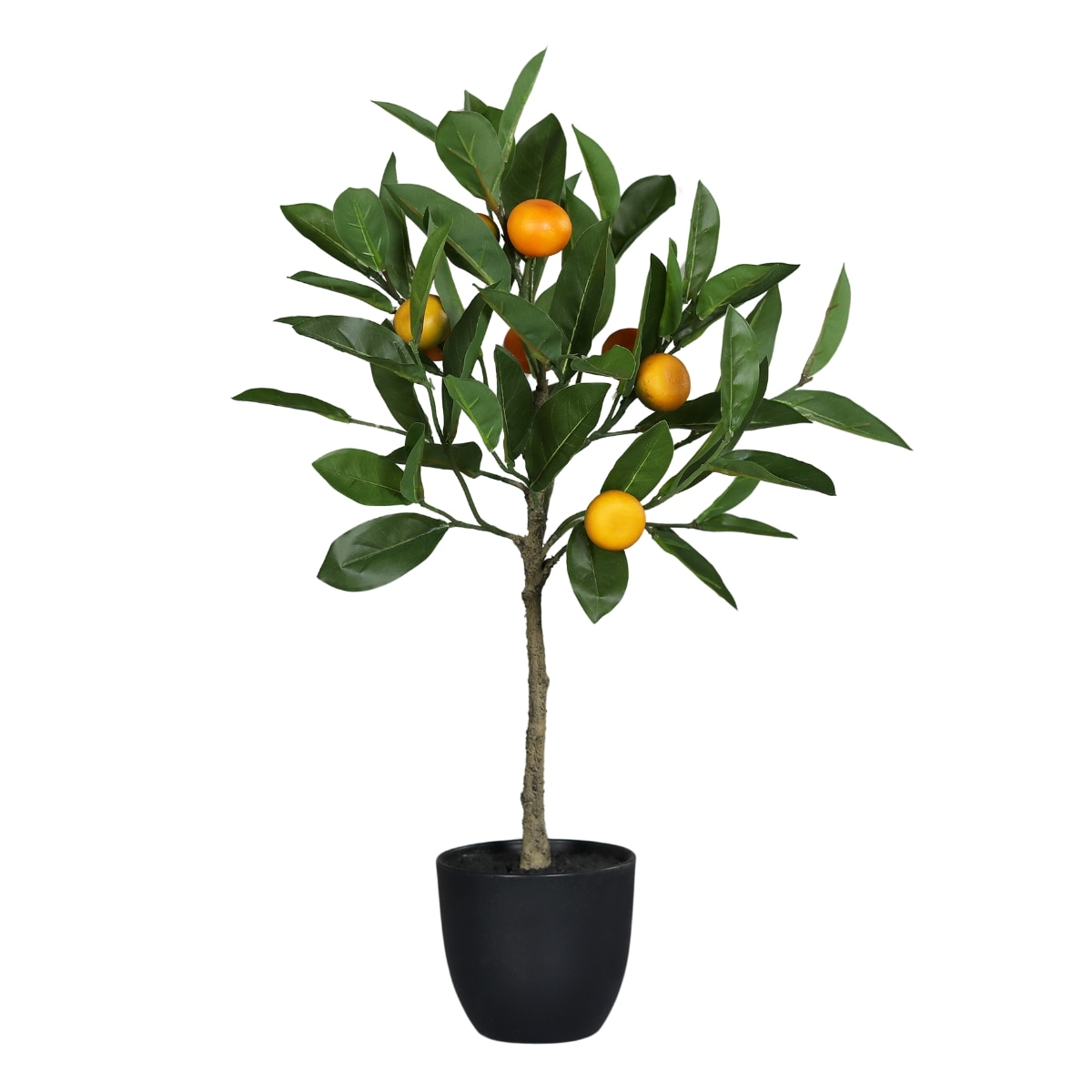 Planta decorativa copac portocal artificial in ghiveci inaltime 55 cm ...