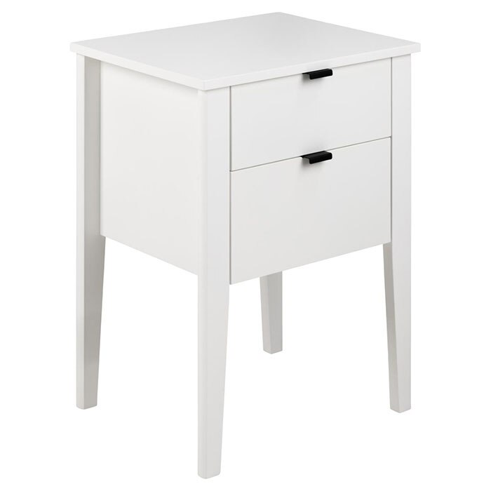 Noptiera, Sleepy, alba, lemn, H.65 cm - eMAG.ro