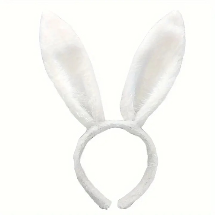 Urechi iepuras, cu blana, albe, marime universala - eMAG.ro