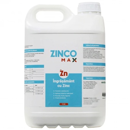Ingrasamant foliar cu zinc Legume, Fructe, Porumb ZINCOMAX, 5 Litri ...